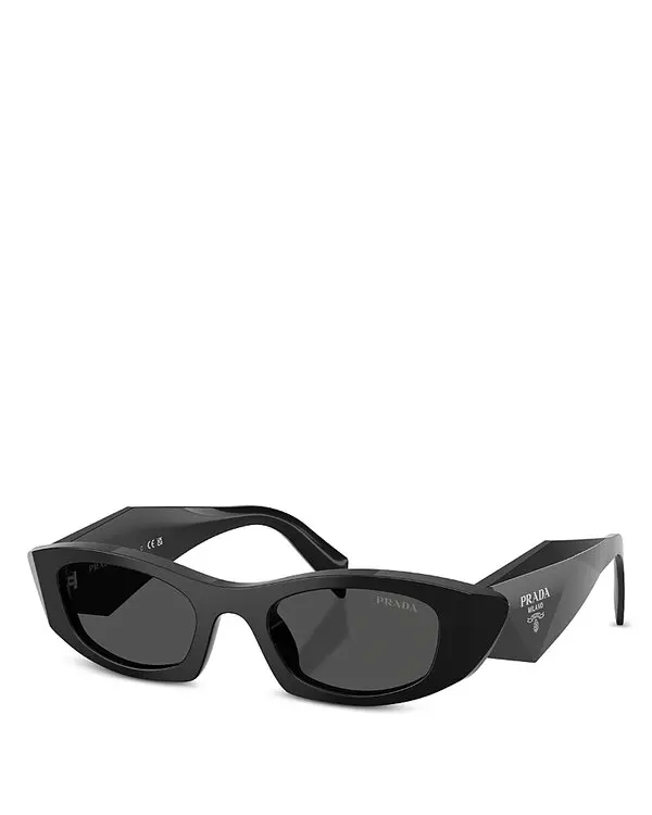 Prada Oval Sunglasses - Black