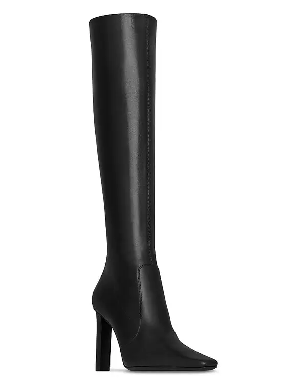 Saint Laurent Francoise Boots In Smooth Leather