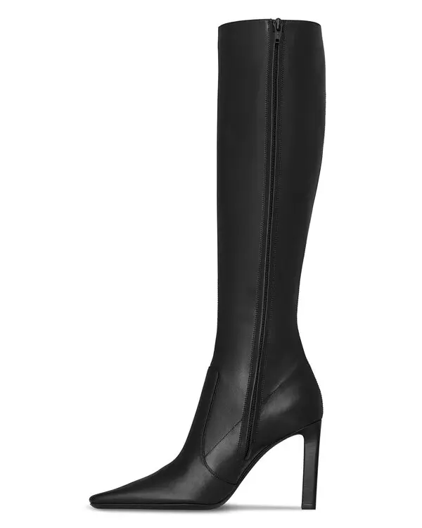 Saint Laurent Francoise Boots In Smooth Leather