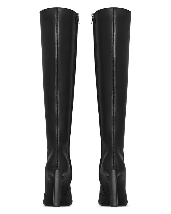 Saint Laurent Francoise Boots In Smooth Leather
