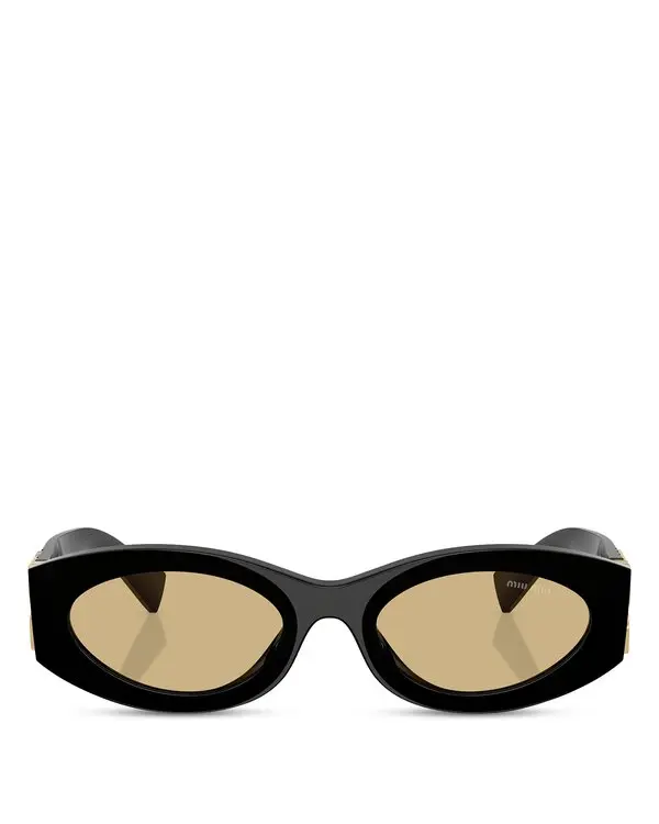 Miu Miu Oval Sunglasses, 54mm