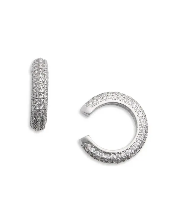Shashi Micro Pave Cuff Earrings