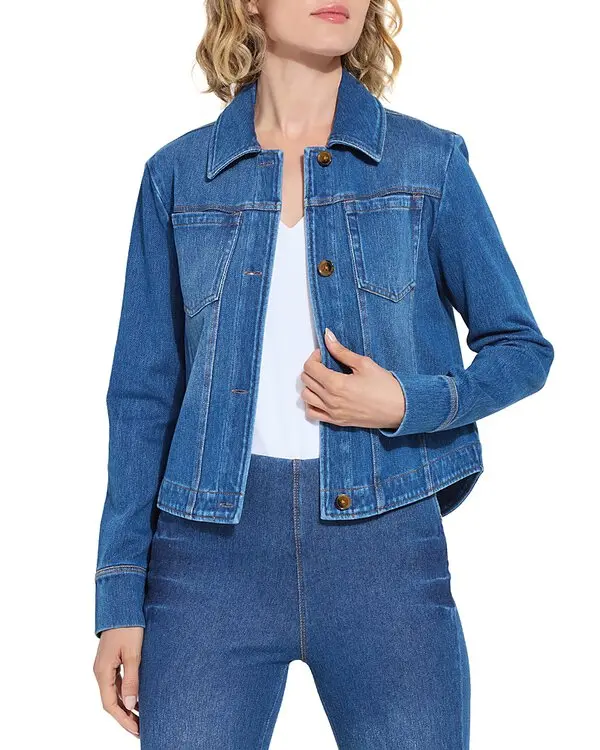 Lyssé Classic Denim Jacket - Mid Wash