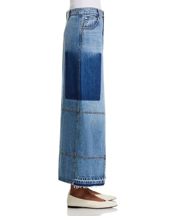 Co Name': Denim Maxi Skirt