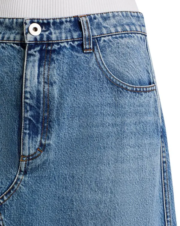 Co Name': Denim Maxi Skirt