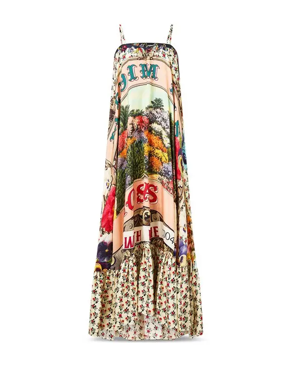 Camilla Ruffled Silk Maxi Dress