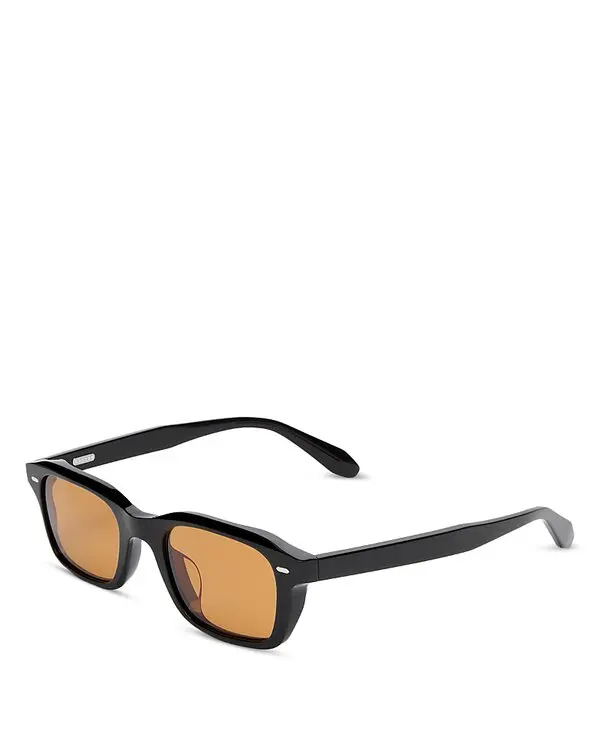 Oliver Spencer Square Sunglasses, 49mm - Black