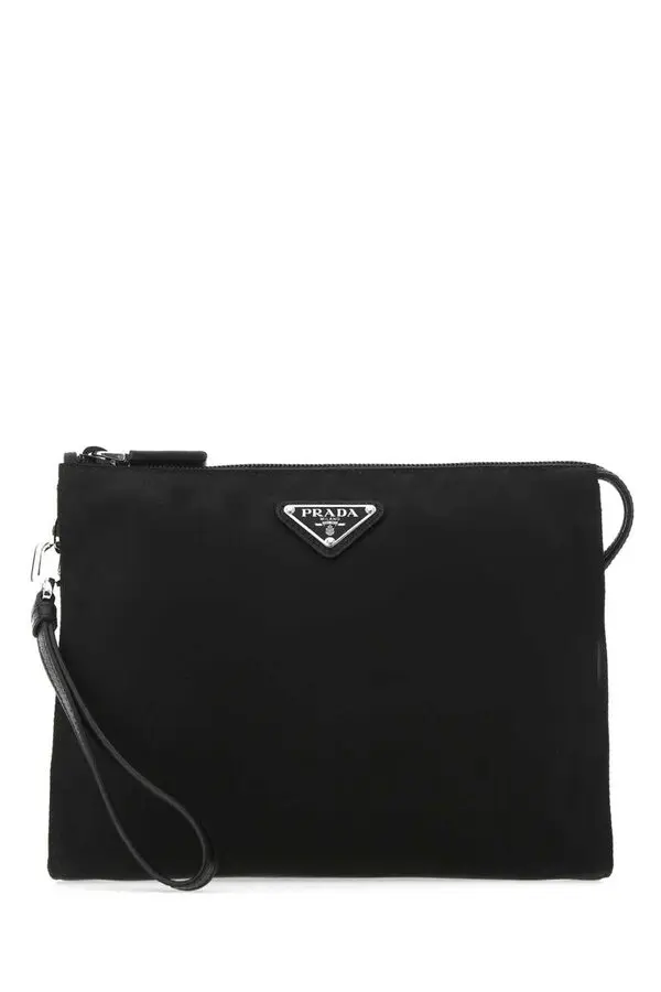 Prada Re-nylon Clutch - Black