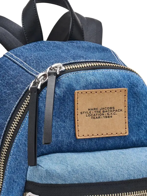 Marc Jacobs Colorblock Denim Backpack In Indigo Multi - 23  display picture 3
