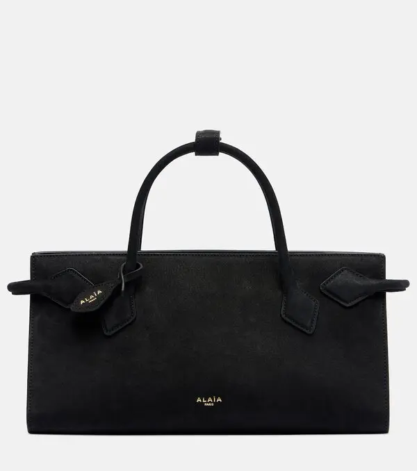 Alaïa Suede Tote Bag - Black