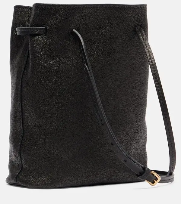 Miu Miu Logo Leather Bucket Bag