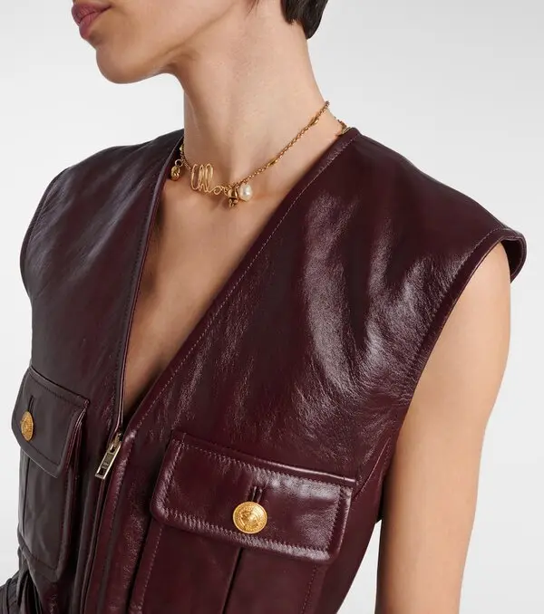 Chloé Belted Leather Vest
