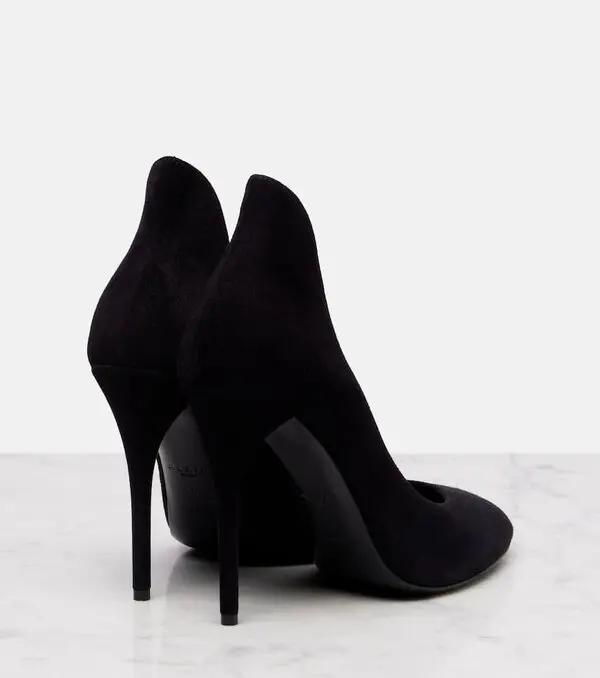 Alaïa Decollete 110 Suede Pumps - Black