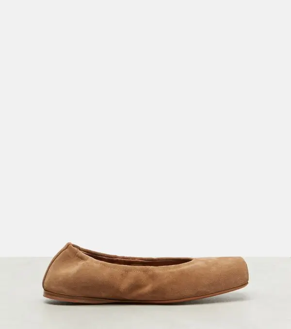 Alaïa Suede Ballet Flats