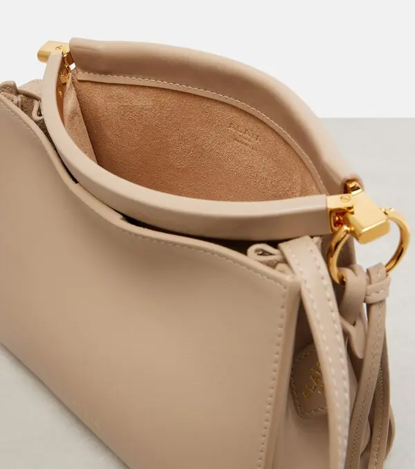 Alaïa Le Click Small Leather Shoulder Bag - Beige