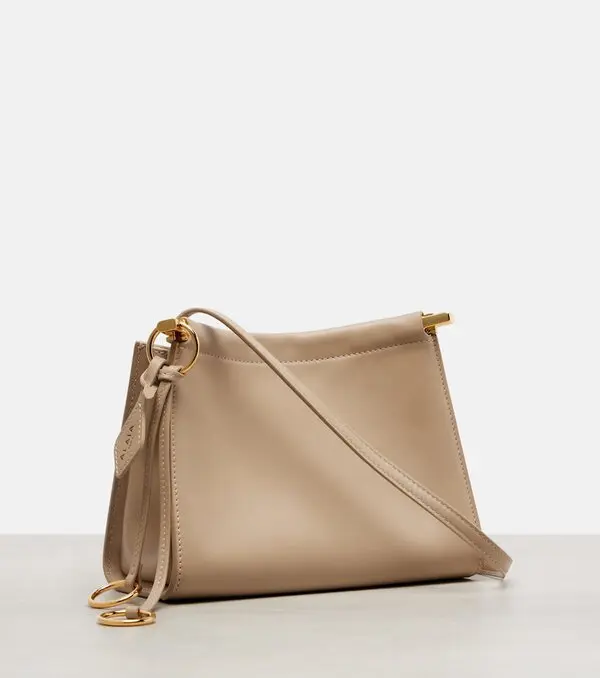 Alaïa Le Click Small Leather Shoulder Bag - Beige
