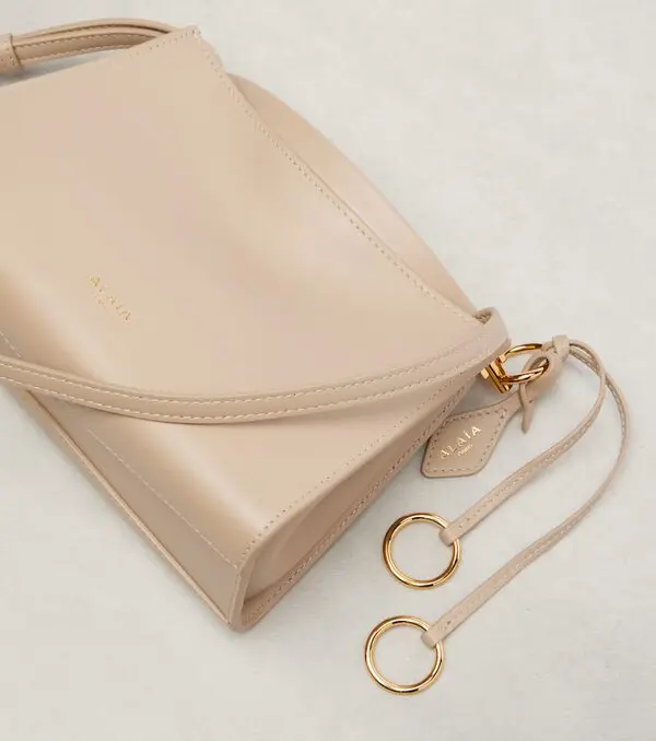 Alaïa Le Click Small Leather Shoulder Bag - Beige