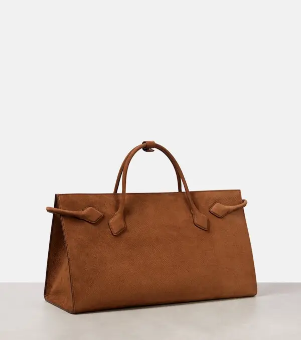 Alaïa Le Teckel Suede Tote Bag