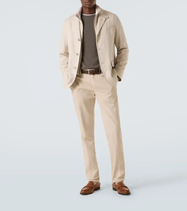 Herno Layered Silk And Cashmere Blazer