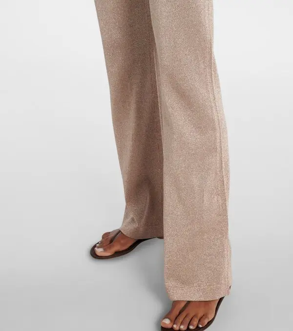 Missoni Lamé Flared Pants - Pink