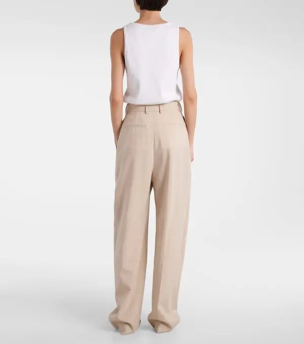 Wardrobe.NYC Mid-rise Wool Straight Pants
