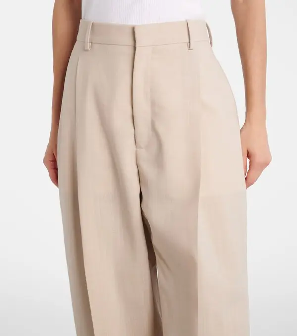 Wardrobe.NYC Mid-rise Wool Straight Pants