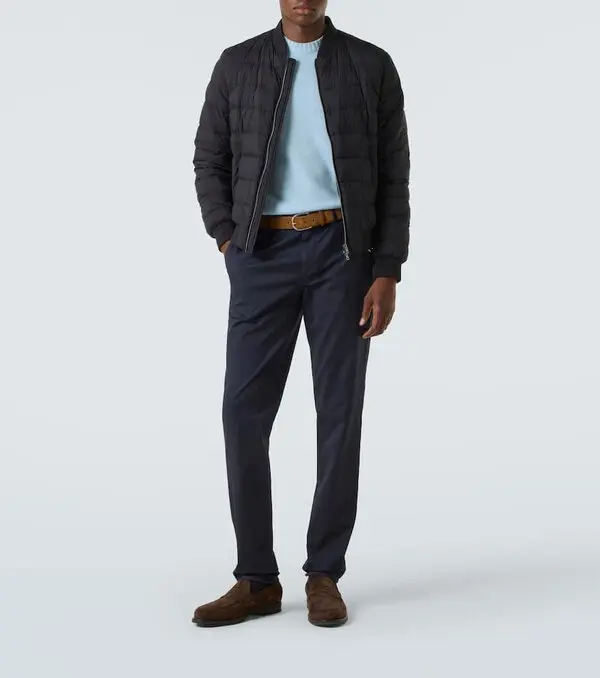 Herno L'aviatore Down-paneled Bomber Jacket