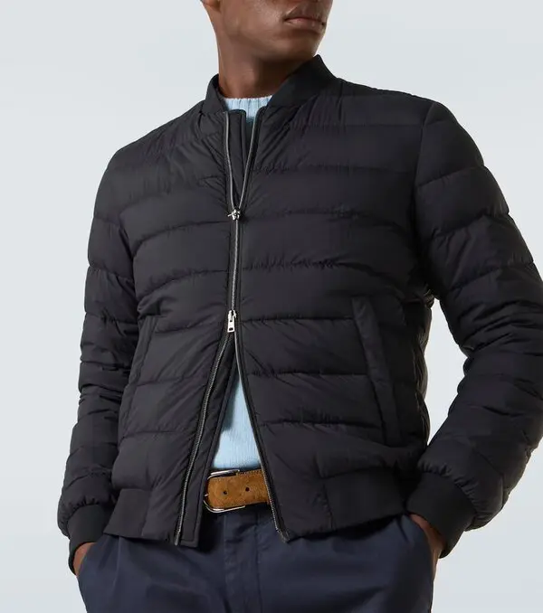 Herno L'aviatore Down-paneled Bomber Jacket