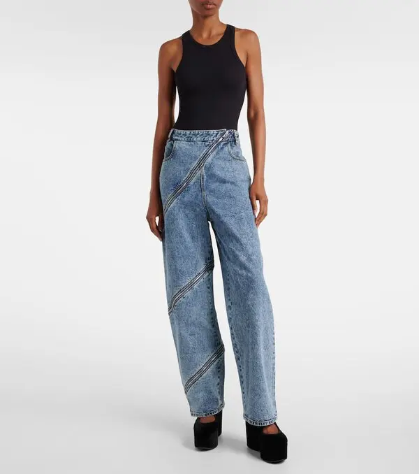 Alaïa Criss Cross 110 Velvet Wedges