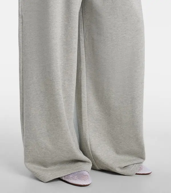 Alaïa Ruffled Cotton-blend Track Pants