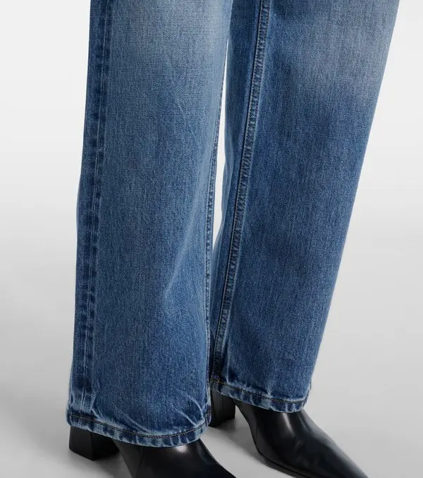 Saint Laurent V-waist Wide-leg Jeans