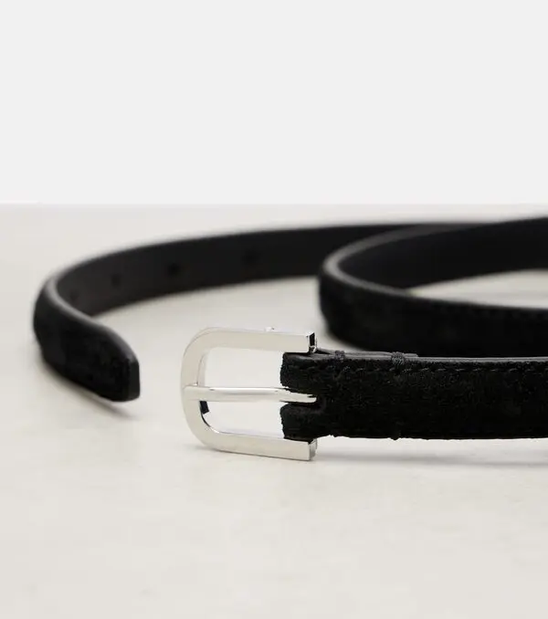 TOTEME Slim Suede Belt