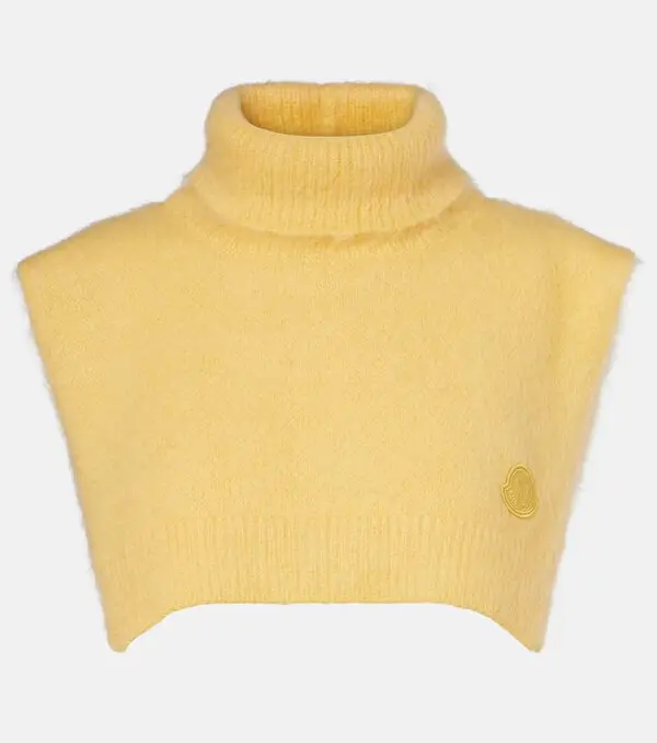 Moncler Wool-blend Scarf - Yellow