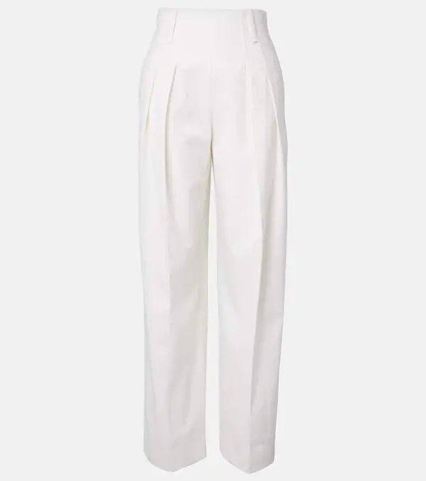 Victoria Beckham Wool-blend Wide-leg Trousers