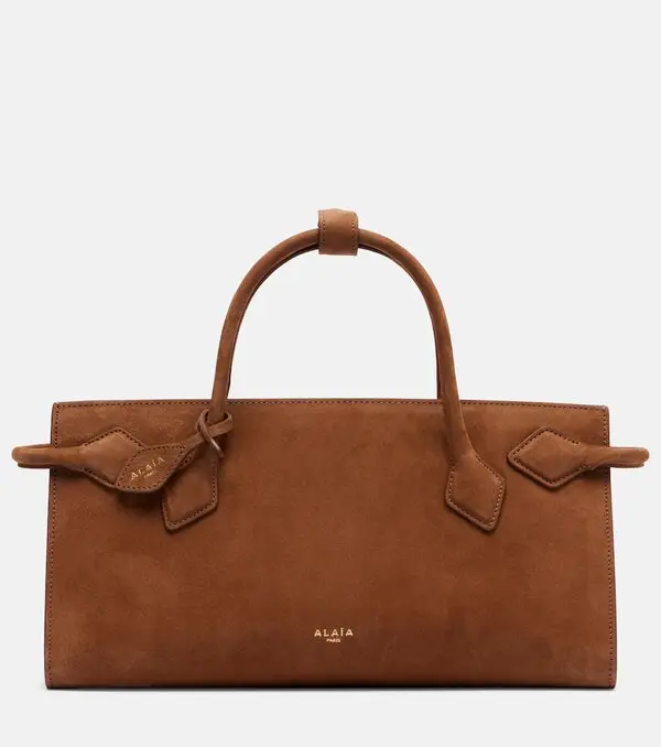 Alaïa Suede Tote - Brown