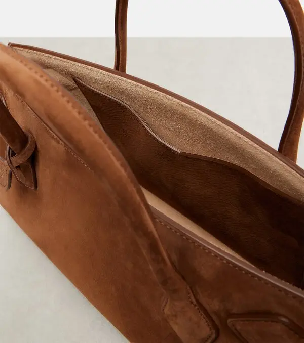 Alaïa Suede Tote - Brown
