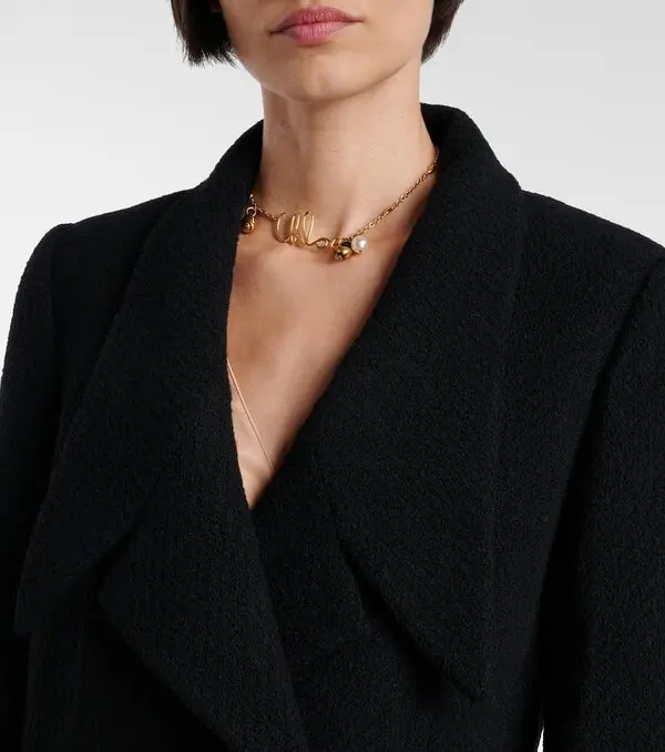 Chloé Wool-blend Boucle Blazer