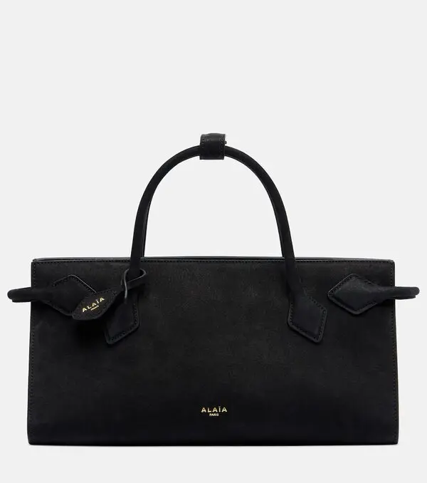Alaïa Suede Tote Bag - Black