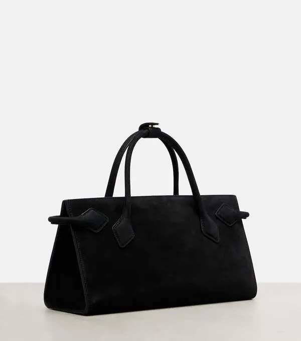 Alaïa Suede Tote Bag - Black