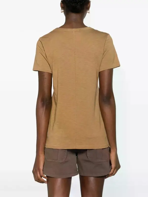 Rag & Bone Slub V-neck T-shirt - Brown