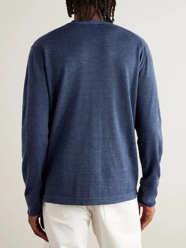 Massimo Alba Darcy Virgin Wool Cardigan - Blue