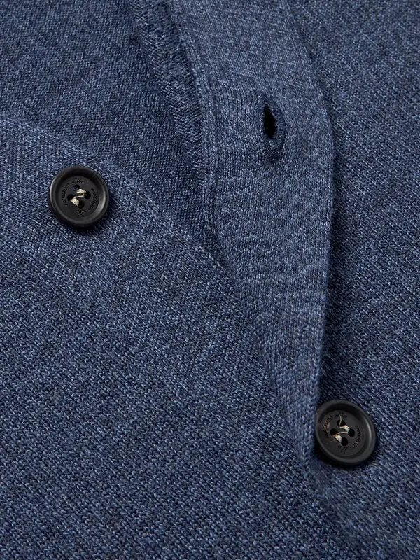Massimo Alba Darcy Virgin Wool Cardigan - Blue