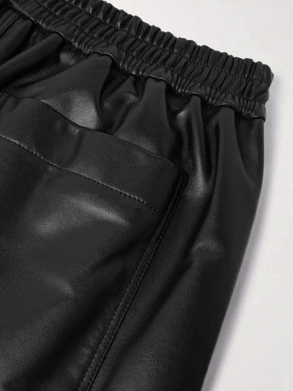 Loewe Wide-leg Leather Shorts