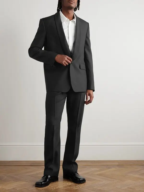 Loewe Slim-fit Wool And Silk-blend Tuxedo Jacket