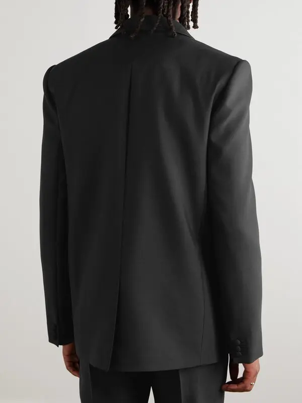 Loewe Slim-fit Wool And Silk-blend Tuxedo Jacket
