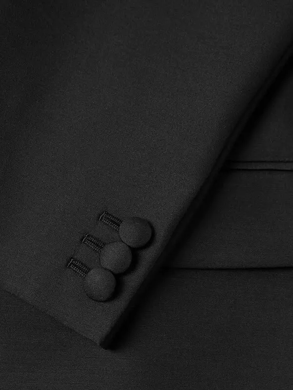 Loewe Slim-fit Wool And Silk-blend Tuxedo Jacket