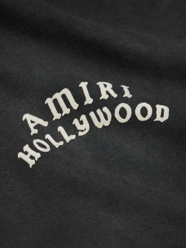 Amiri Hollywood Logo-print Cotton-jersey T-shirt