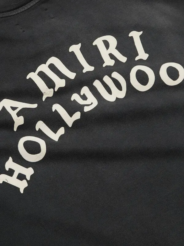 Amiri Hollywood Logo-print Cotton-jersey T-shirt