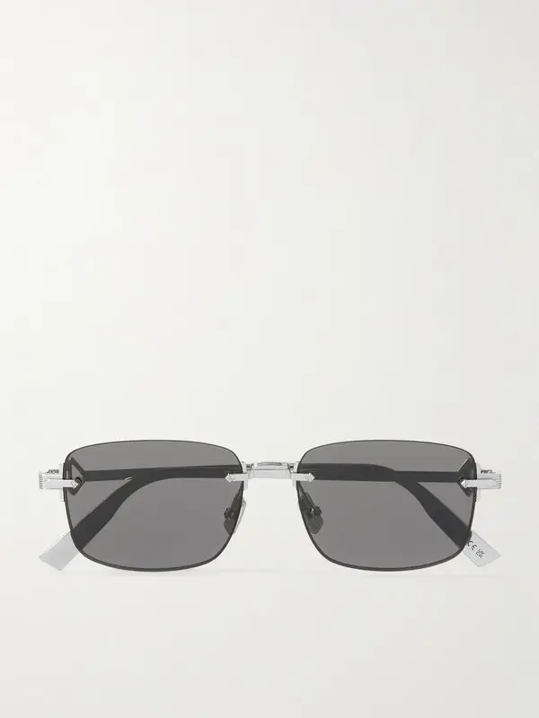 Dior Cd Diamond S11u Rimless Sunglasses - Silver