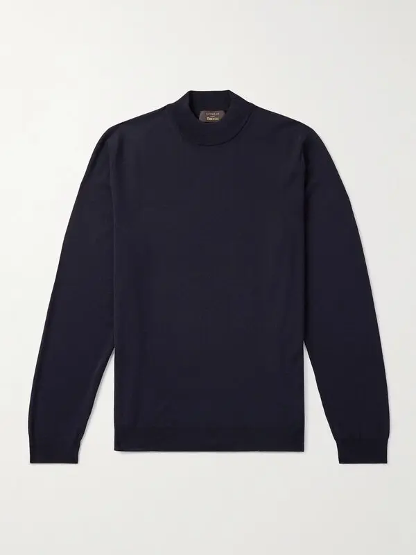 SLOWEAR Virgin Wool-blend Mock-neck Sweater
